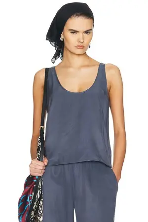 LESET Kim Scoop Tank Top