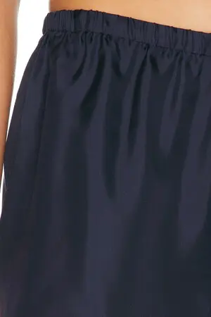 Comme Si Silk Drawstring Shorts - Midnight