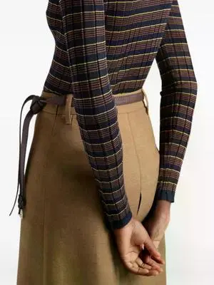Prada Striped Cashmere And Silk Cardigan