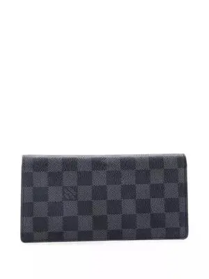 LOUIS VUITTON Brazza Wallet Damier Graphite Small Wallets - Black