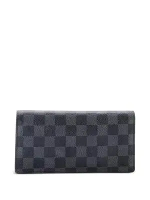 LOUIS VUITTON Brazza Wallet Damier Graphite Small Wallets - Black