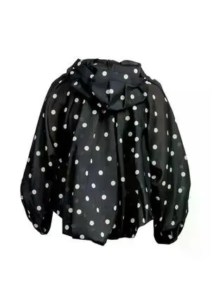 JENNE Polka-dot Hooded Jacket