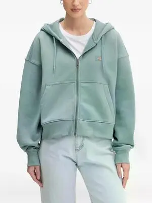 Dickies Oakport Logo-patch Zip-up Hoodie - Green