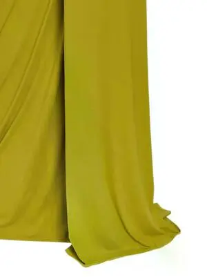 DEME Daphne Draped Asymmetric-design Maxi Dress - Green