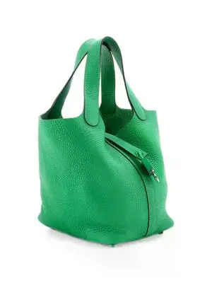Hermès Monochrome Picotin Lock Bag Clemence Pm Bucket Bag