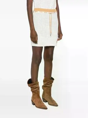 Casablanca Drawstring-waist Mini Skirt