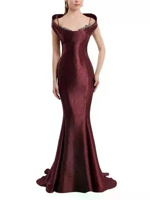 Gemy Maalouf Spaghetti Strap Evening Dresses