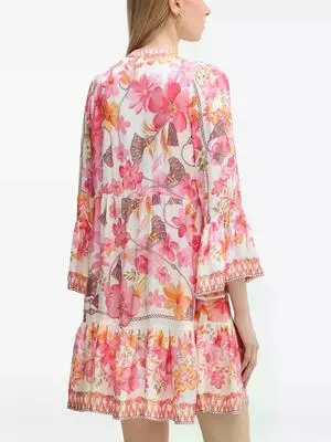 Hale Bob Benilde Charmeuse Floral-print Mini Dress