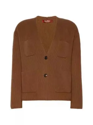 Max Mara Wool And Cashmere Cardigan - Brown