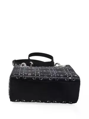 DIOR Mini Lady Dior Strass Cannage Tote Bag