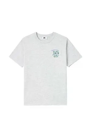 CHOCOOLATE Bear-print Cotton T-shirt - Grey