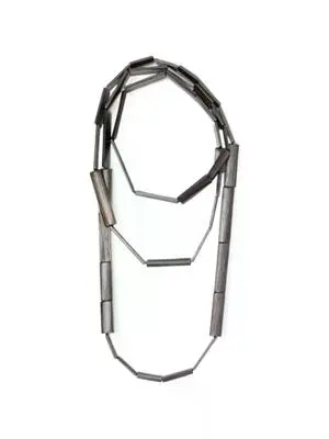 MONIES Geometric-bead Necklace - Brown