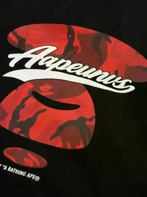 AAPE BY *A BATHING APE Camouflage-print Logo-print T-shirt