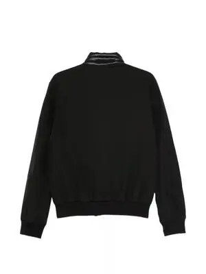 Karl Lagerfeld Quilted Paneled Zip-up Jacket