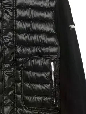 Karl Lagerfeld Quilted Paneled Zip-up Jacket