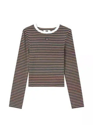 Izzue Striped Long-sleeve T-shirt - Brown