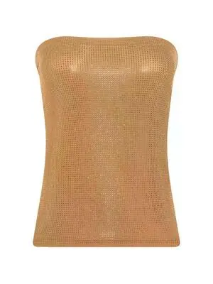 Wolford Liquid Metal Tube Top - Gold