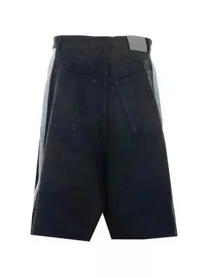 Balenciaga Logo-embroidered Denim Shorts