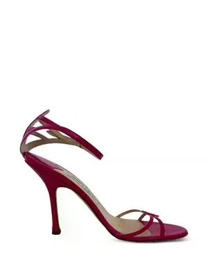 JIMMY CHOO Ankle Strap Stiletto Sandals - Pink