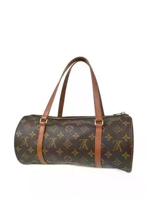 LOUIS VUITTON 1993 Papillon 30 Monogram Shoulder Bag - Brown