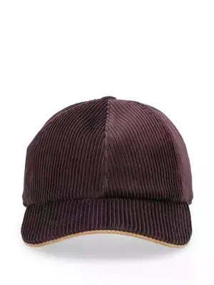 Eleventy Corduroy Baseball Cap - Purple