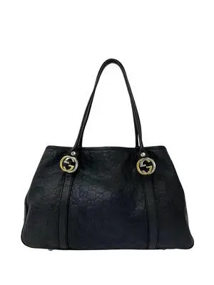 Gucci 2000-2015 Guccissima Twins Tote Bag - Black