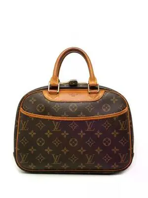 LOUIS VUITTON 2004 Monogram Trouville Handbag - Brown