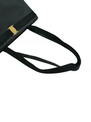 FERRAGAMO 2010-2026 Lizard Embossed Leather Vara Tote Bag