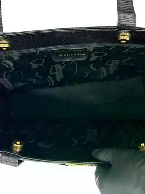 FERRAGAMO 2010-2026 Lizard Embossed Leather Vara Tote Bag