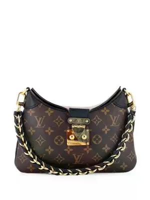 LOUIS VUITTON Twinny Handbag Monogram Canvas And Reverse Monogram Canvas With Leather Shoulder Bag - Brown