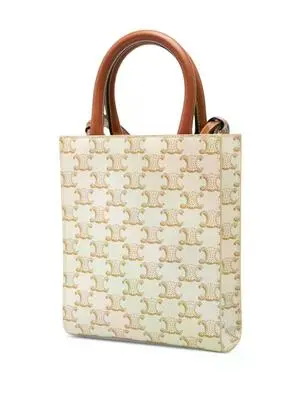 Celine 2013 Mini Triomphe Coated Canvas Vertical Cabas Satchel