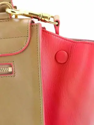 Celine Trapeze Bag Leather Small Satchel - Brown