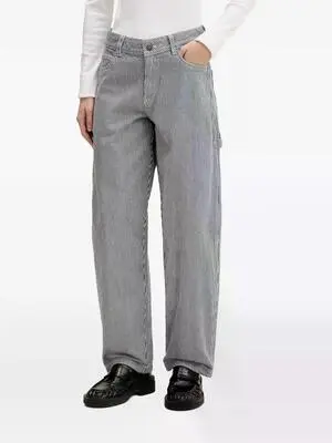 Dickies Hickory-stripe Straight-leg Jeans - Blue