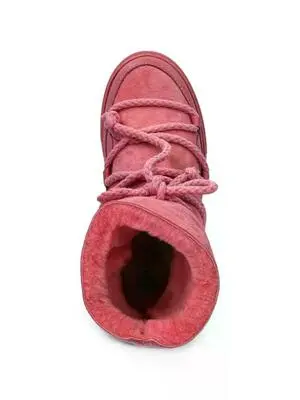 Inuikii Classic Lace-up Suede Boots - Pink