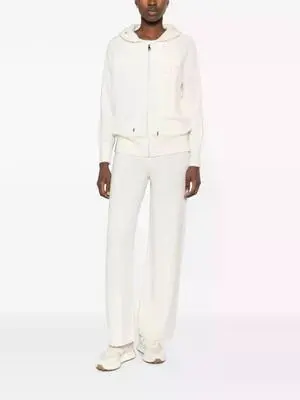 ERMANNO FIRENZE Drawstring-waist Fine-knit Trousers - Neutrals