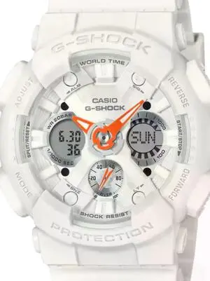 Casio G-shock 49mm Stainless Steel And Resin Watch - White