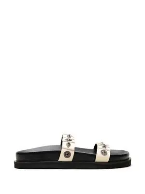 Free People Findings Stud-embellished Leather Sandals