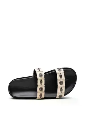 Free People Findings Stud-embellished Leather Sandals