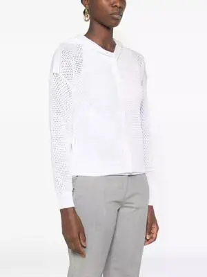 Peserico Open-knit Hooded Cardigan