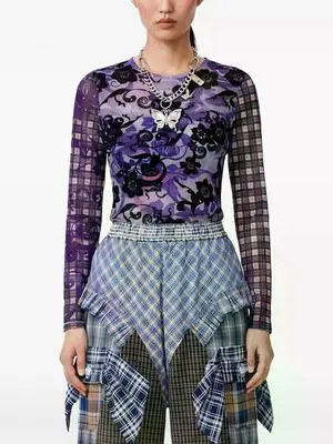 CHOPOVA LOWENA Graphic-print T-shirt - Purple