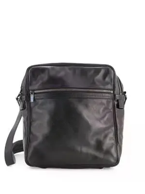 LOUIS VUITTON Clarkson Messenger Bag Monogram Shadow Leather Crossbody Bag - Black