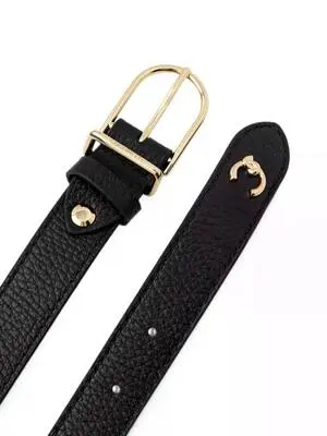 COCCINELLE Logo-plaque Pebbled Belt