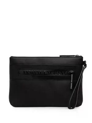 Armani Exchange Logo-embossed Belt Bag - Black