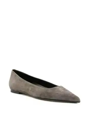 AeydĒ Aeyde Cassy Pointed-Toe Pumps Grey