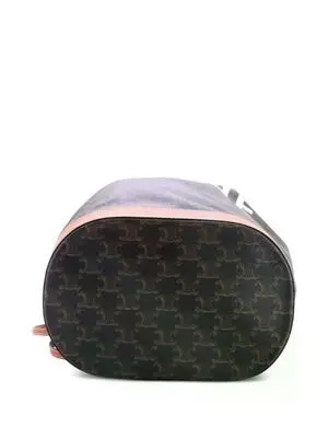 Celine Sailor Triomphe Coated Canvas Bucket Bag