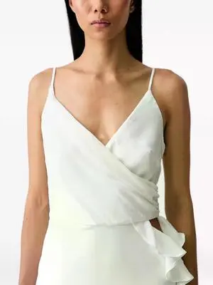 Bardot Sorrel Ruffled Wrap Maxi Dress