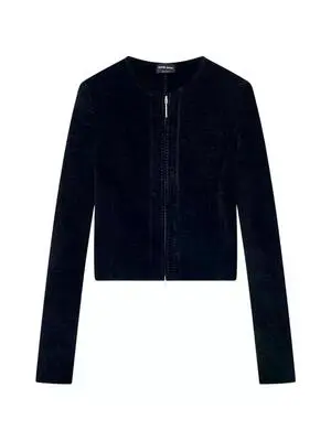 Giorgio Armani Chenille-effect Zip-up Jacket