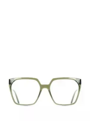 FERRAGAMO Geometric-frame Glasses - Green