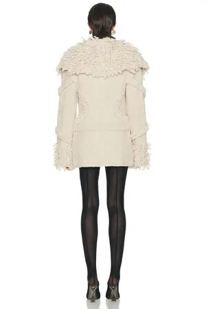 Attico Wrap Blouson Jacket - Beige