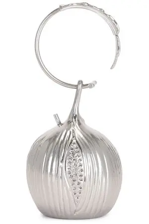 Cult Gaia Fico Pomegranate Wristlet Bag - Antique Silver